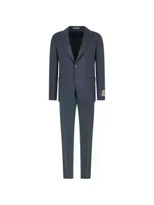 Corneliani Peak-lapel Single-breasted Suit - Blue