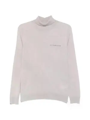 Peserico Monili-trim Roll-neck Sweater - Neutrals