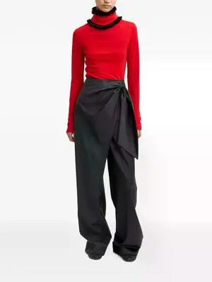 16Arlington Jori Fringe-trimmed Top - Red