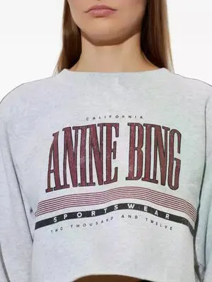 ANINE BING Sporty Cropped Sweatshirt