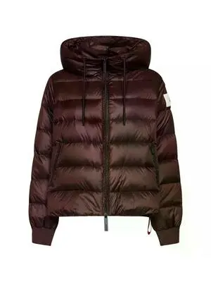 AFTER/LABEL Blaine Quilted Hooded Coat - Brown