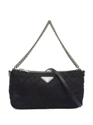 Prada Impuntu Quilted Crossbody Bag - Black