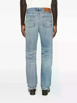 Rhude Distressed Straight-leg Jeans