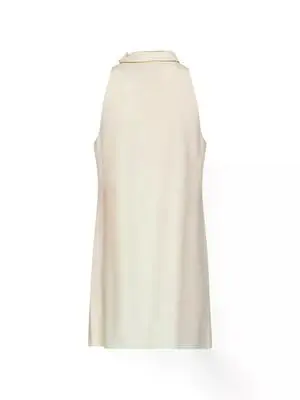 Valentino Garavani Piping-detailing Mini Dress - Neutrals