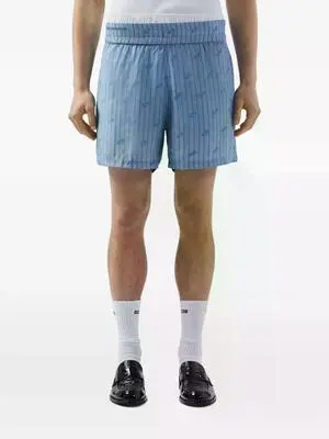 Gcds Pinstripe Logo-print Shorts