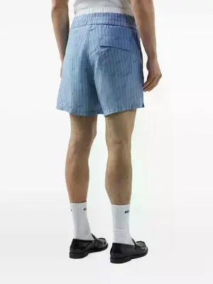 Gcds Pinstripe Logo-print Shorts