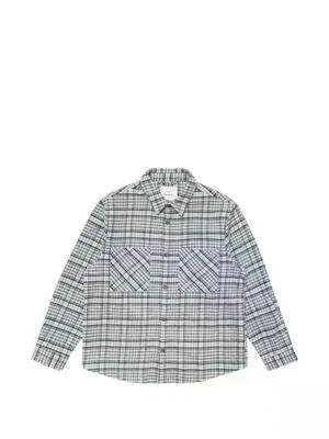 Edwin Julius Check-pattern Shirt - Blue