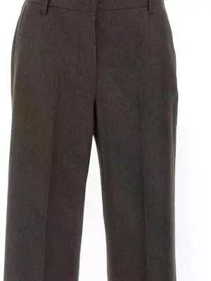 Max Mara Cottage Wool-flannel Trousers