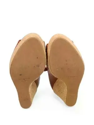 SERGIO ROSSI Tassel-tie Wedge Sandals