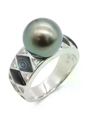 TASAKI 2010s Pearl Diamond Ring