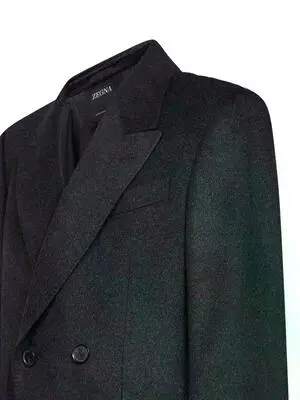 Zegna Double-breasted Peak-lapel Coat