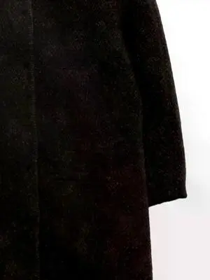 BOBOUTIC Bouclé-knit Single-breasted Coat