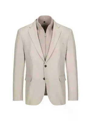 MANUEL RITZ Layered Single-breasted Jacket - Neutrals
