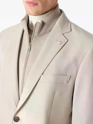MANUEL RITZ Layered Single-breasted Jacket