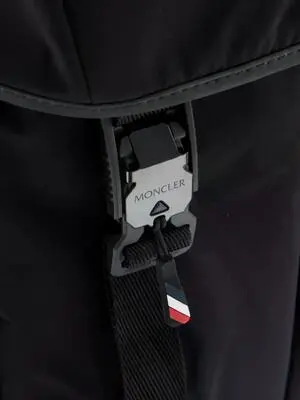 Moncler Leather-trimmed Buckle-fastening Backpack