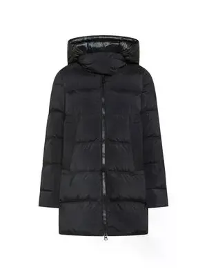 Peuterey Quilted Hooded Coat - Black