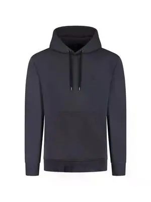 Herno Felpa Logo-embroidered Drawstring Hoodie - Grey