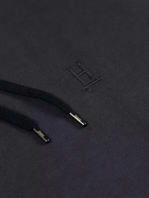 Herno Felpa Logo-embroidered Drawstring Hoodie