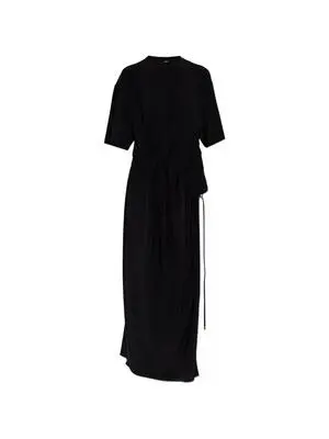 Sportmax Geranio Gathered Asymmetric Top - Black