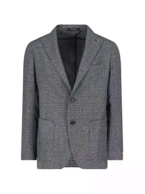 Tagliatore Houndstooth-pattern Blazer - Grey