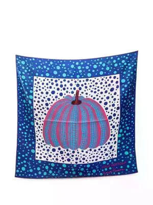 LOUIS VUITTON 2023 X Yayoi Kusama Silk Scarf - Blue
