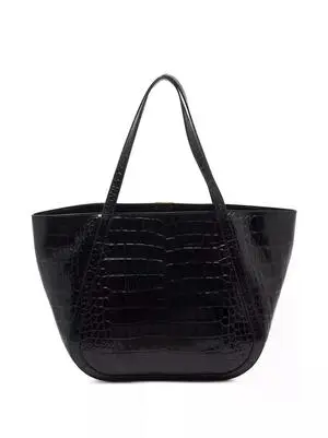 VERSACE Greca Goddess Croc-embossed Tote Bag