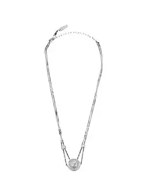 Versace Bright Medusa Crystal Necklace - Silver