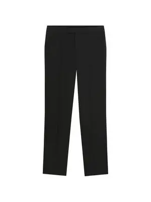 BOSS Slim-fit Tuxedo Pants In Virgin Wool - Black