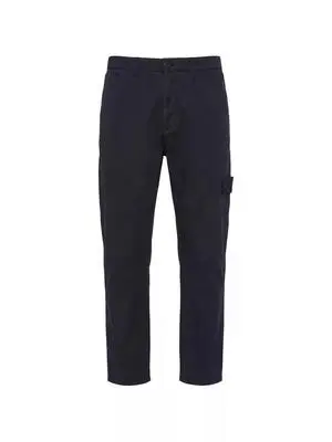 Stone Island 3100025 Raw Hand Wool-cotton Gabardine-tc_s.i. Ghost Chino Trousers - Blue