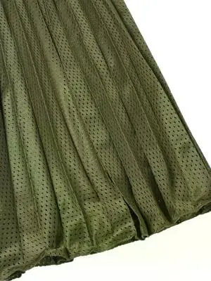 Moncler 2010s Mesh Pleated Midi Skirt