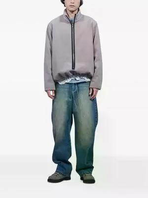 CAMIEL FORTGENS Raw-edge Roll-neck Fleece Jacket