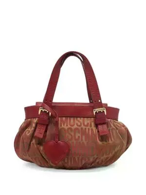 Moschino Heart Charm Shoulder Bag - Brown