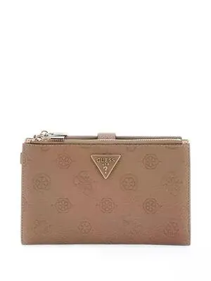 Guess Cresidia Ii Logo-embossed Wallet - Brown