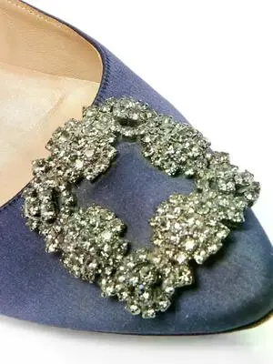 Manolo Blahnik Hangisi Buckled Pumps
