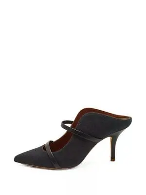 MALONE SOULIERS Maureen Canvas Mules - Blue