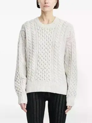 Maria Mcmanus Tear Drop Aran Sweater - Neutrals