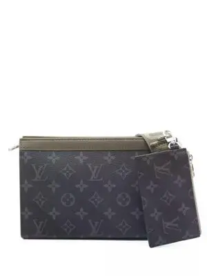 LOUIS VUITTON 2021 Gaston Monogram Eclipse Shoulder Bag - Black