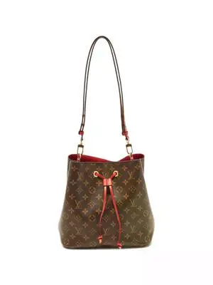 LOUIS VUITTON 2019 Mm Néonoé Monogram Shoulder Bag - Red