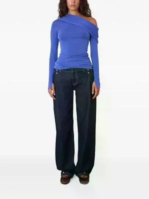 PEACHY DEN Kylie Cold-shoulder T-shirt