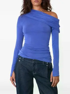 PEACHY DEN Kylie Cold-shoulder T-shirt