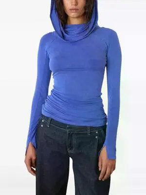 PEACHY DEN Kylie Cold-shoulder T-shirt