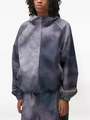 ARTE ANTWERP Faded-effect Hooded Jacket - Blue