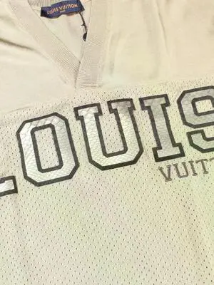 LOUIS VUITTON 2010s Logo-print Mesh T-shirt
