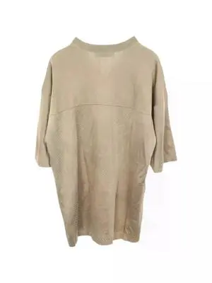 LOUIS VUITTON 2010s Logo-print Mesh T-shirt - Neutrals
