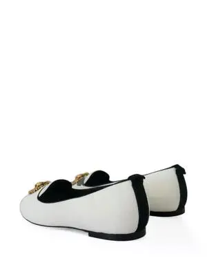 Dolce & Gabbana Embellished Velvet Loafers