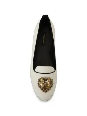 Dolce & Gabbana Embellished Velvet Loafers