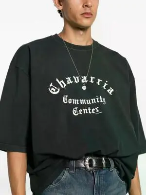 WILLY CHAVARRIA Graphic-print Buffalo T-shirt