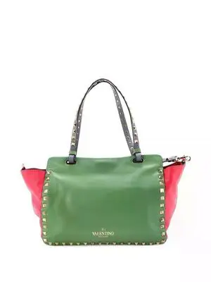 Valentino Garavani Rockstud Soft Leather Small Tote Bag - Multicolour
