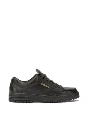 Mephisto Cruiser Pebbled Leather Sneakers - Brown