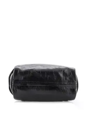 Prada Convertible Top Zip Nappa Leather Small Shoulder Bag - Black